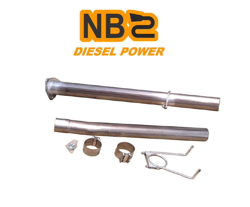 4 " 6.7L Cummins 2013-2018 2500 3500 Cat&DPF Race pipes NB003 - Diesel ...